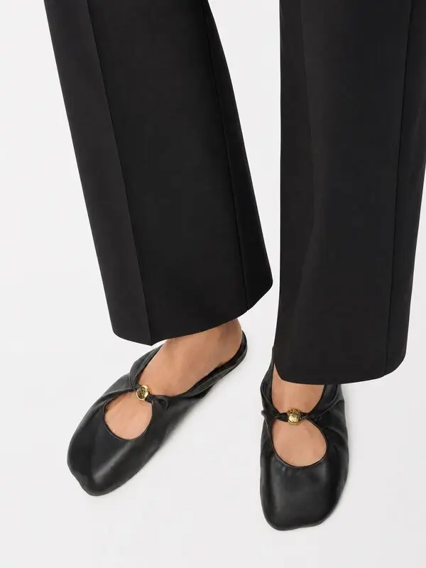 Loewe Pebble Mules - Black
