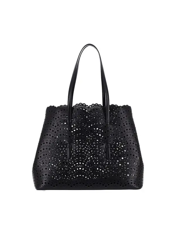 Alaïa Mina 37" Tote Bag - Black