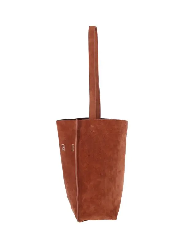Marni Suede Logo Tote Bag