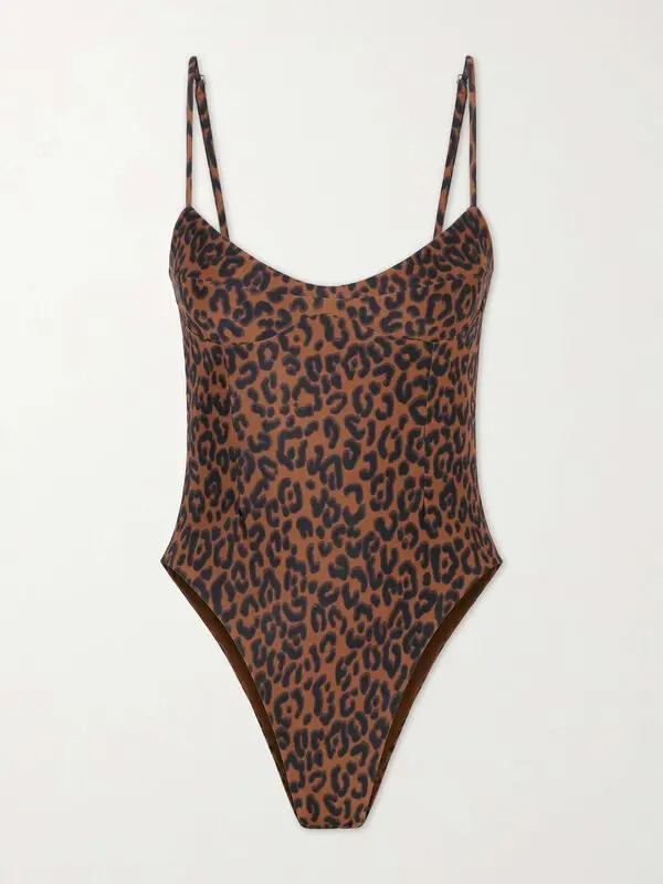 HAIGHT. Monica Leopard-print One-piece Swimsuit - Leopard Print