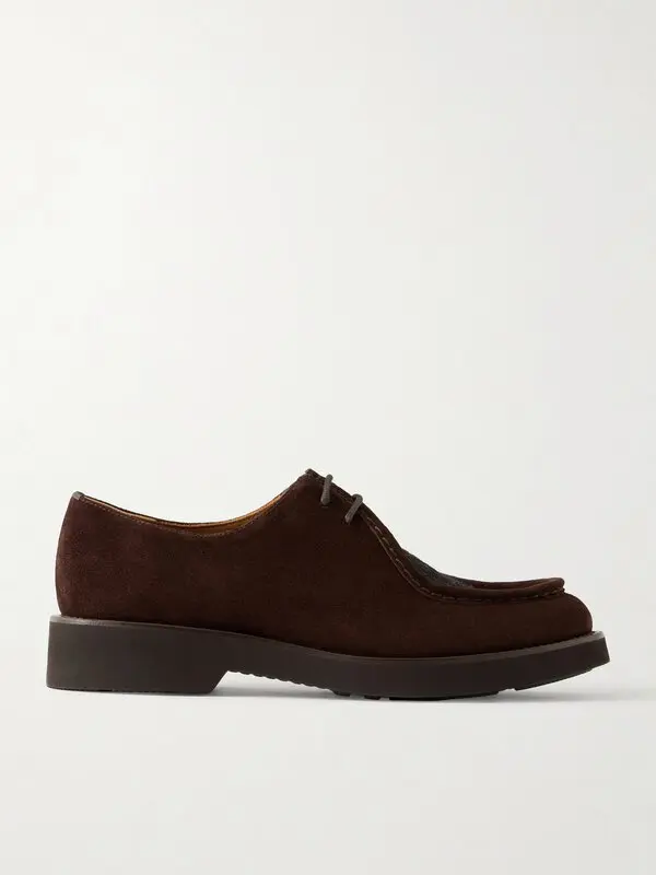 Church's Nelly Suede Brogues With Wool Trim - Brown