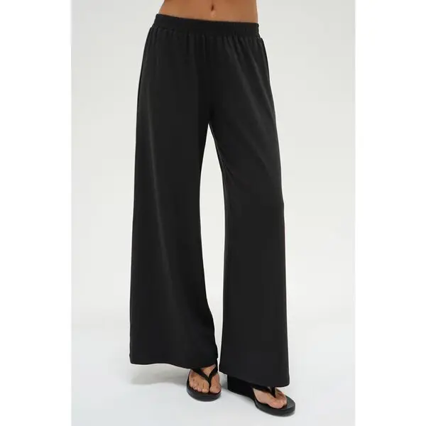 Lna Base Spandex Jersey Wide Leg Pants - Black