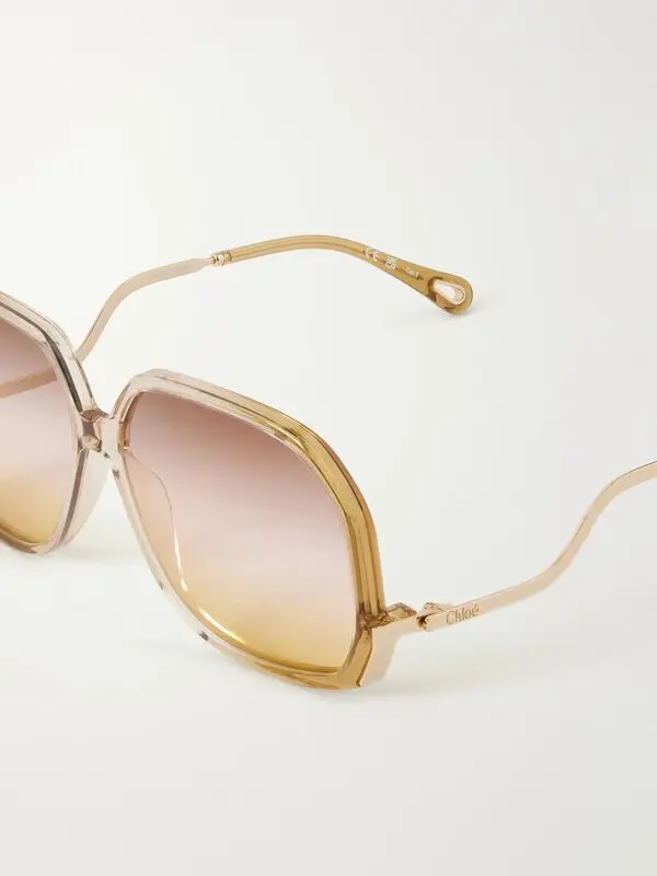 Chloé Oversized Square-frame Acetate Sunglasses