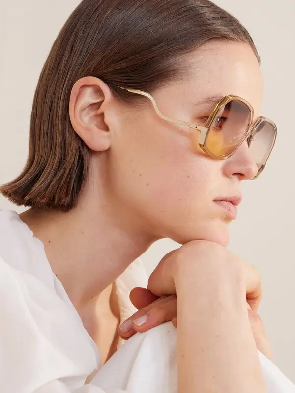 Chloé Oversized Square-frame Acetate Sunglasses