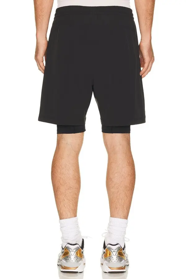Reigning Champ 4-way Stretch Nylon Combo Standard Training Short 7 - Black