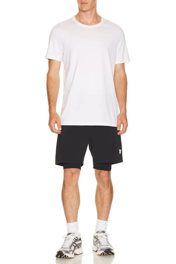Reigning Champ 4-way Stretch Nylon Combo Standard Training Short 7 - Black
