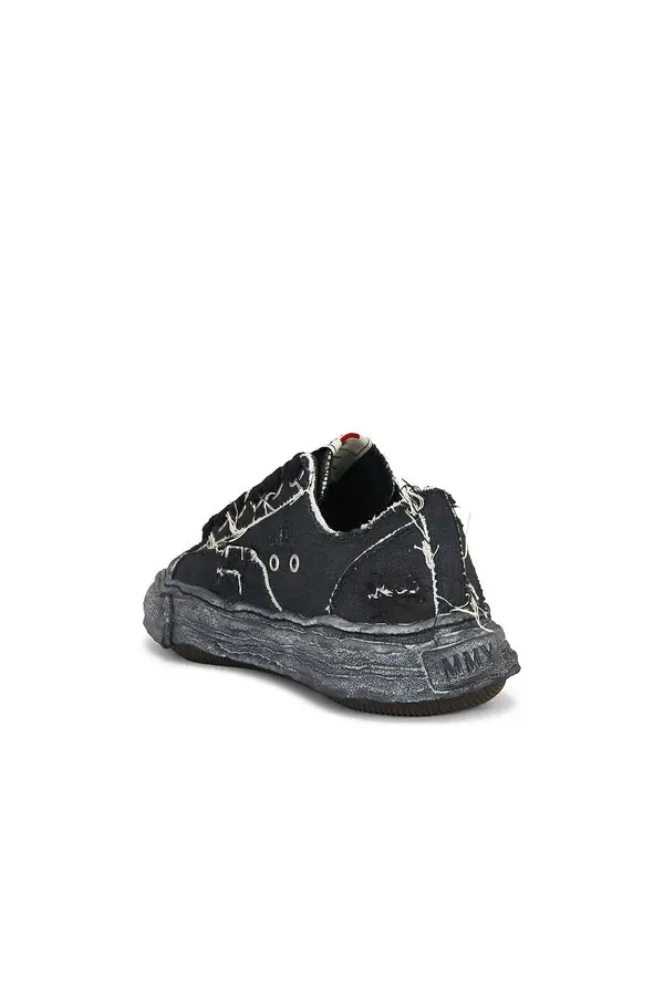 Mihara Yasuhiro Peterson 23 Original Sole Low-top Canvas Sneakers - Black