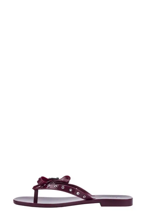 Melissa Harmonic Flip Flop With Buckle Detailing - Red