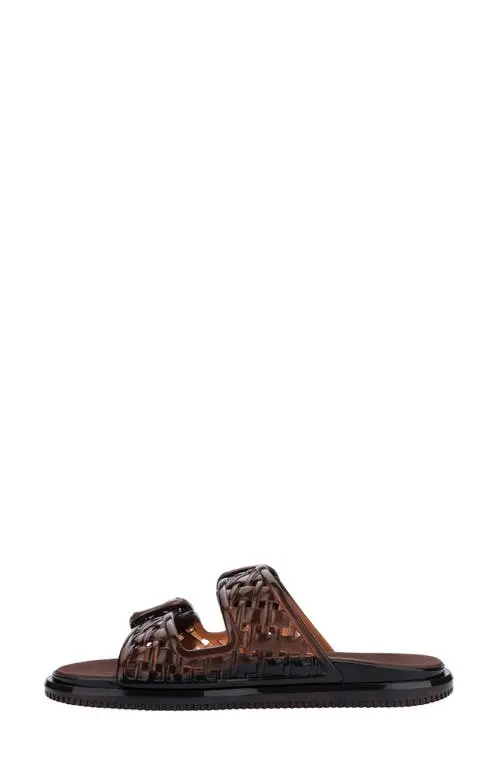 Melissa Possession Sandal With Woven Buckle Straps - Brown