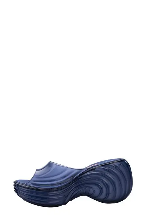 Melissa X Diesel Platform Slide Sandal - Transparent Blue
