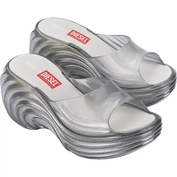 Melissa X Diesel Platform Slide Sandal - Transparent