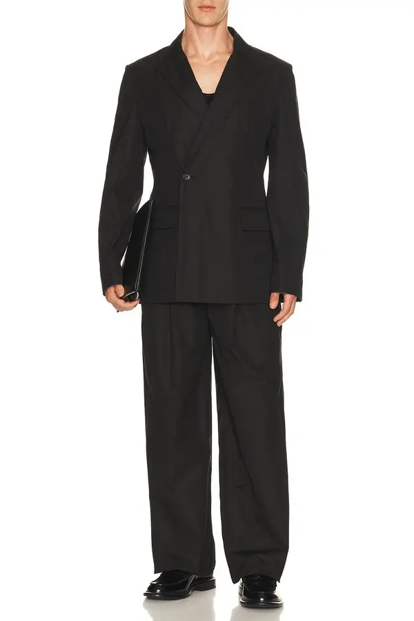 Givenchy Shirt Cuff Couture Seam Jacket Double Breasted
