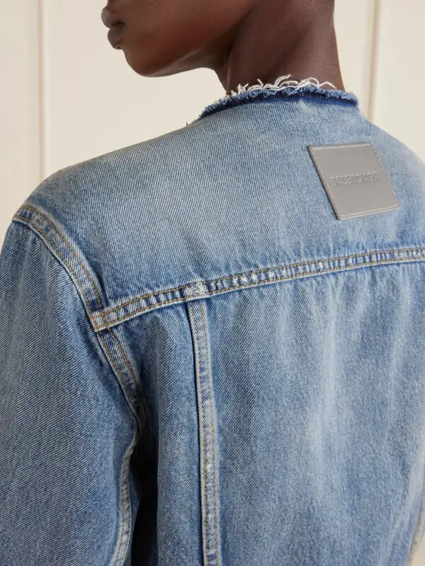 Balenciaga Distressed Denim Jacket