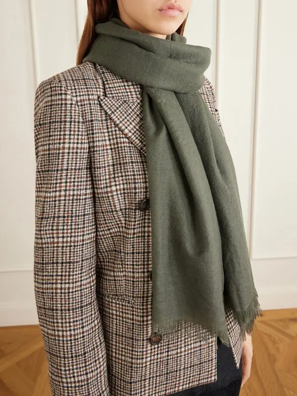 Brunello Cucinelli Karakorum Cashmere And Silk-blend Scarf