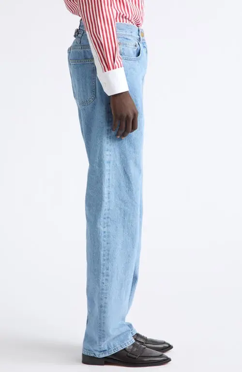 Thom Browne Backstrap Straight Leg Selvedge Denim Jeans