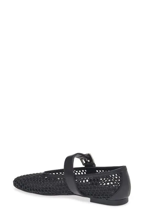 TONY BIANCO Carla Mary Jane Flat - Black Braid