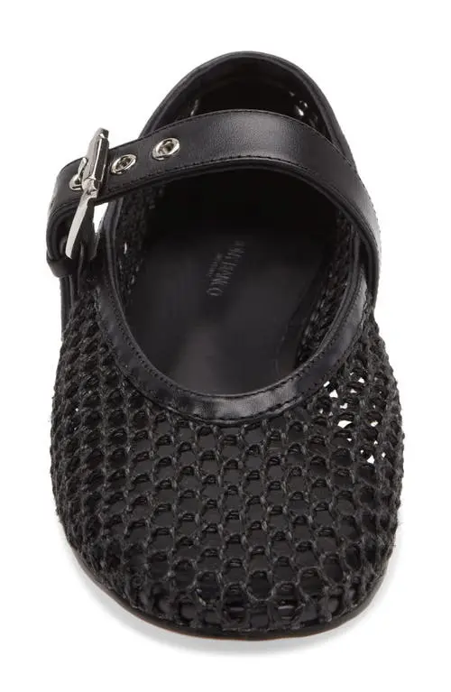 TONY BIANCO Carla Mary Jane Flat - Black Braid