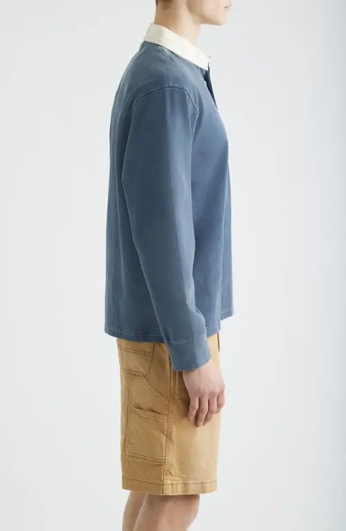 CORRIDOR Solid Cotton Rugby Shirt