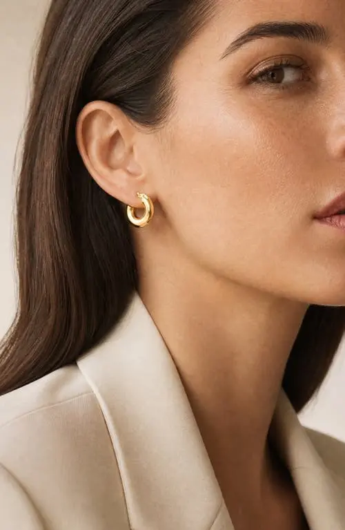 Argento Vivo Chunky Tube Hoop Earrings