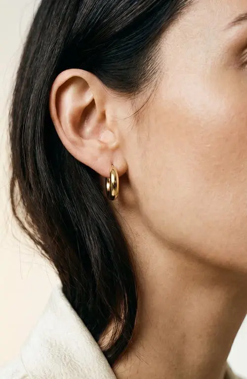 Argento Vivo Chunky Tube Hoop Earrings