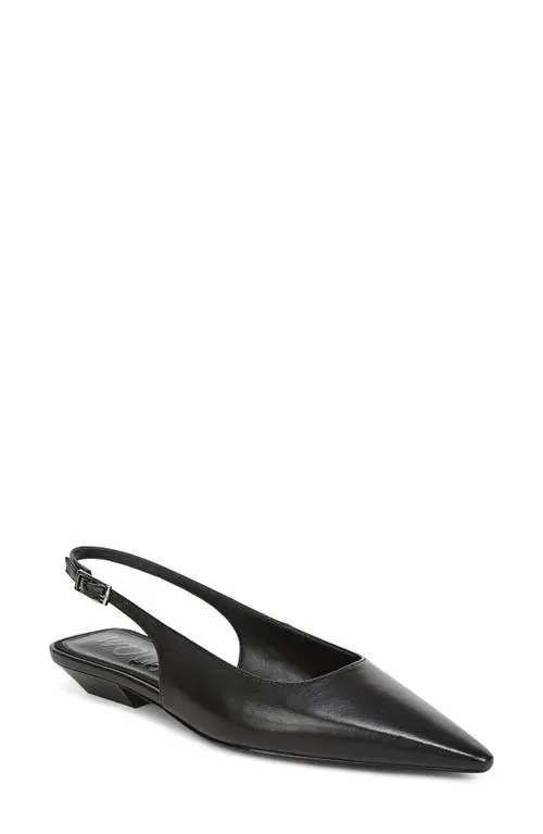 Sam Edelman Netty Slingback Pointed Toe Flat - Black