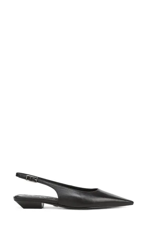 Sam Edelman Netty Slingback Pointed Toe Flat - Black
