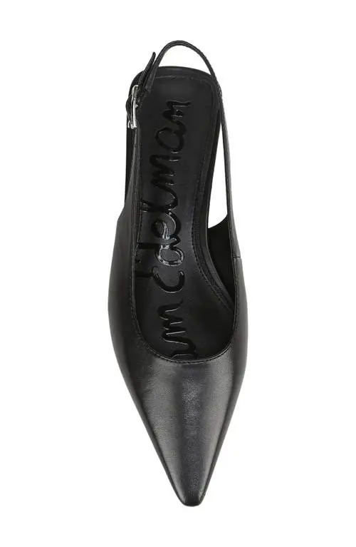 Sam Edelman Netty Slingback Pointed Toe Flat - Black