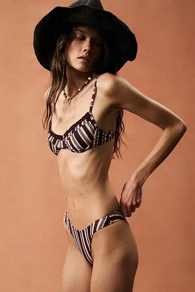 Heavy Manners High Cut Cheeky Bikini Bottom