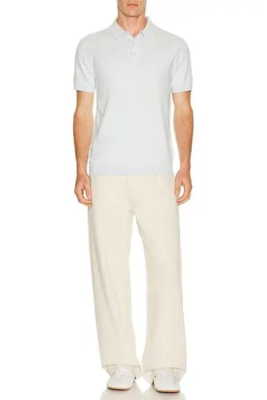 J. Lindeberg Ridge Knitted Polo - Skywriting