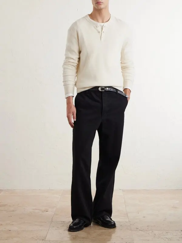 JEANERICA Genua Straight-leg Cotton-blend Chino Trousers