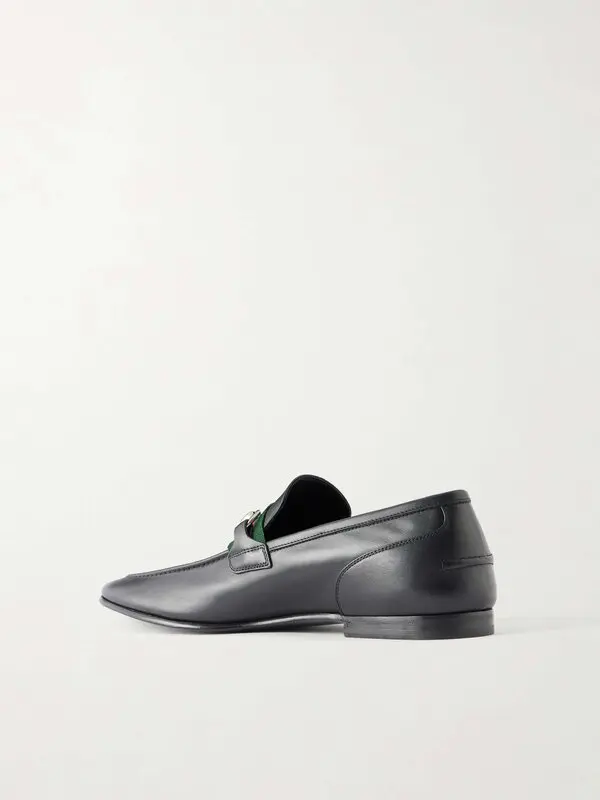 Gucci Como Horsebit-embellished Leather Loafers