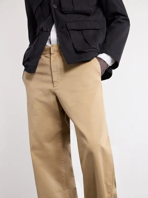 JEANERICA Genua Chino Straight-leg Cotton Trousers