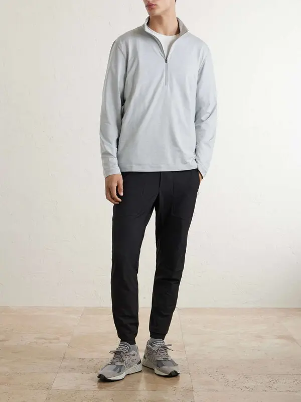 Lululemon Slim-fit Stretch Recycled-jersey Half-zip Top