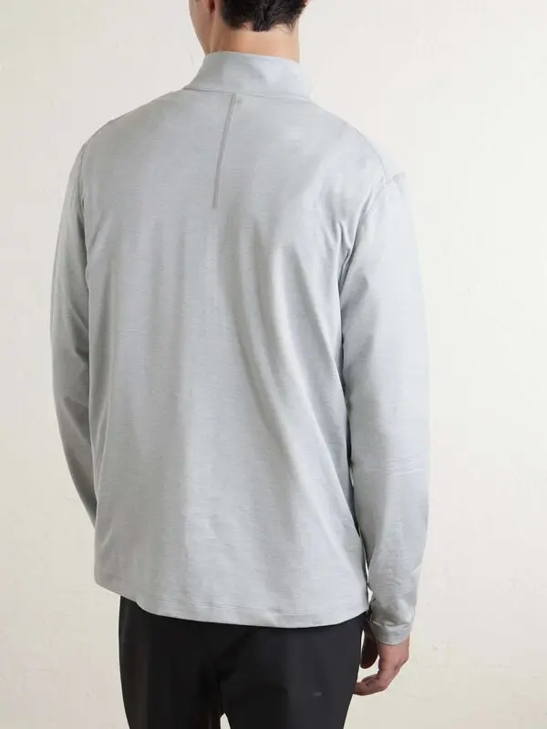 Lululemon Slim-fit Stretch Recycled-jersey Half-zip Top