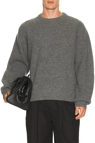 JIL SANDER Fisherman's Rib Sweater - Koala