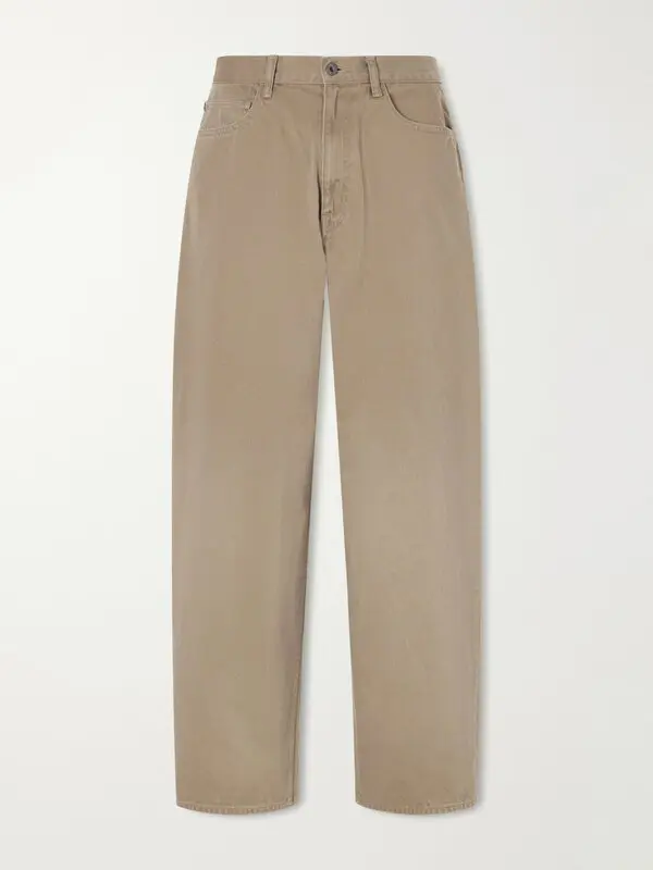 Kapital Wide-leg Cotton Trousers - Brown