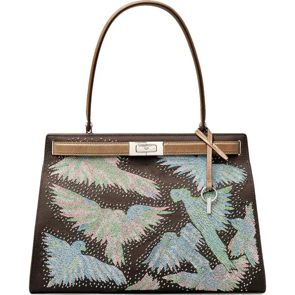 Tory Burch Beaded Classic Lee Satchel