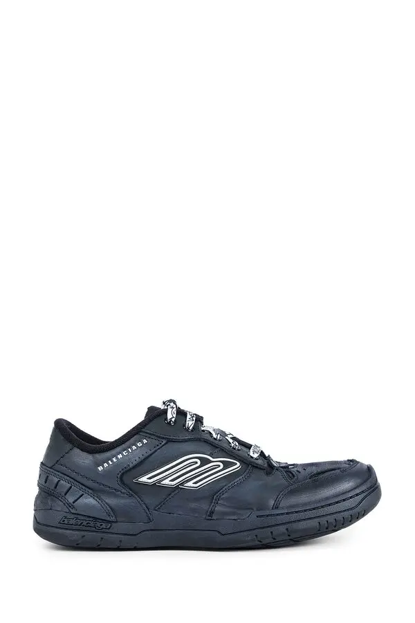 Balenciaga Hamptons Worn-out Sneakers - Black