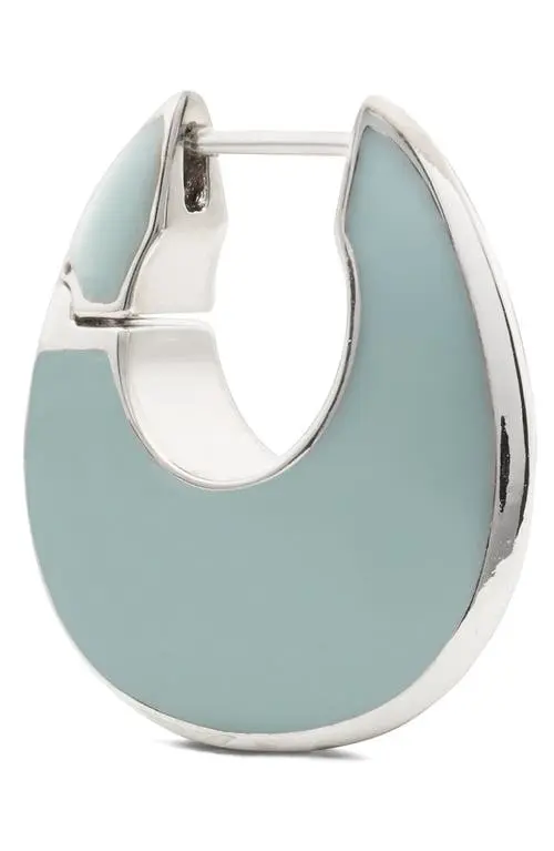 Kate Spade New York Enamel Drop Hoop Earrings - Blue.