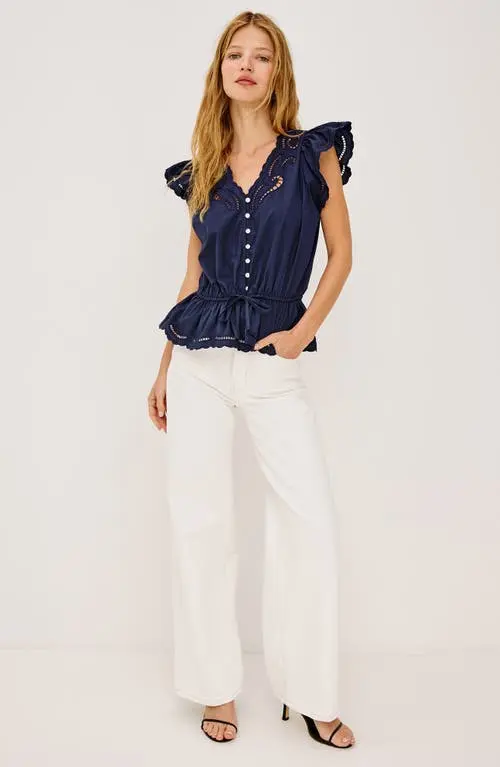 Rails Sandi Petal Sleeve Peplum Top