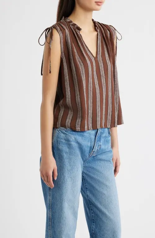 Rails Sosa Stripe V-neck Crop Top
