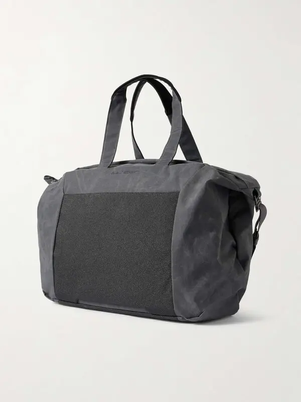 DB JOURNEY Entour Full-grain Leather And Canvas Weekend Bag