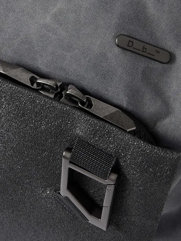 DB JOURNEY Entour Full-grain Leather And Canvas Weekend Bag
