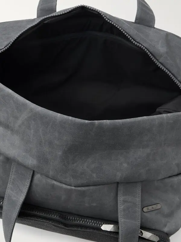 DB JOURNEY Entour Full-grain Leather And Canvas Weekend Bag