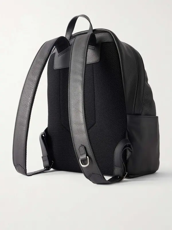 Canali Full-grain Leather Tote Bag