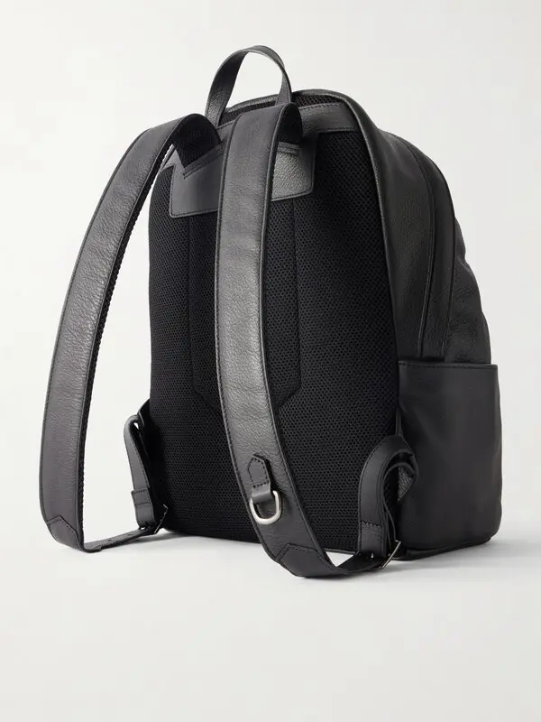 Canali Full-grain Leather Backpack