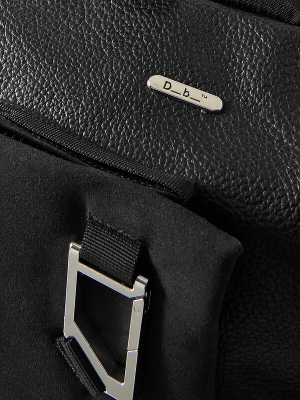 DB JOURNEY Entour Full-grain Leather And Suede Weekend Bag