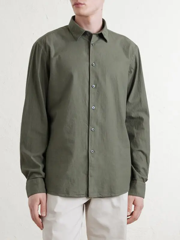 Canali Cotton-poplin Shirt