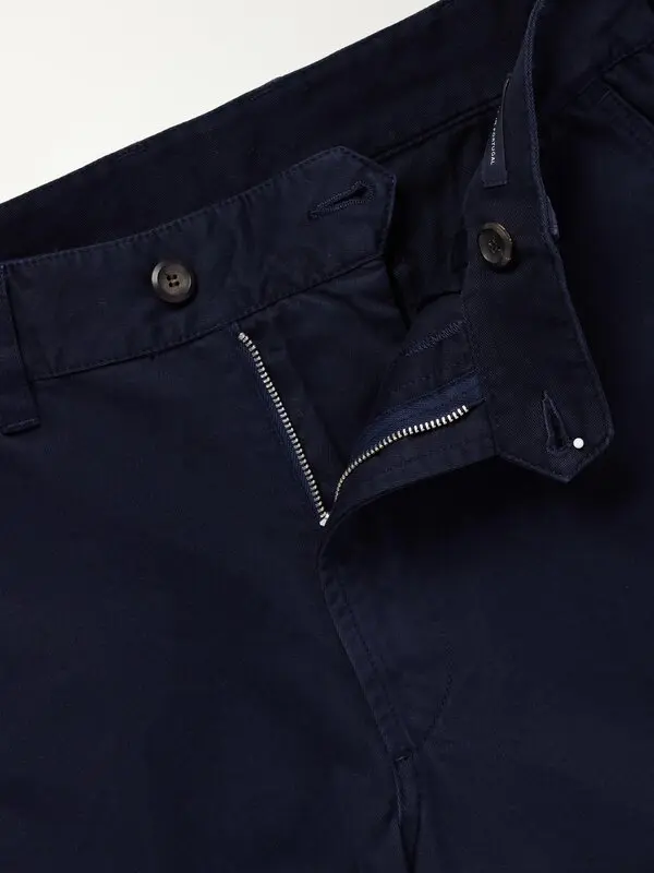 DRAKE'S Straight-leg Cotton Trousers