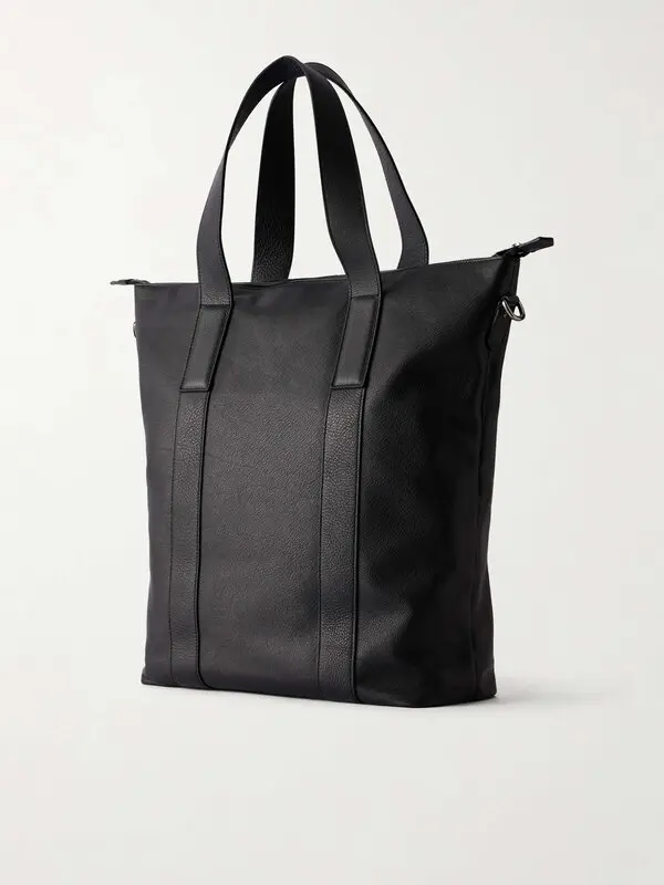 Canali Full-grain Leather Backpack